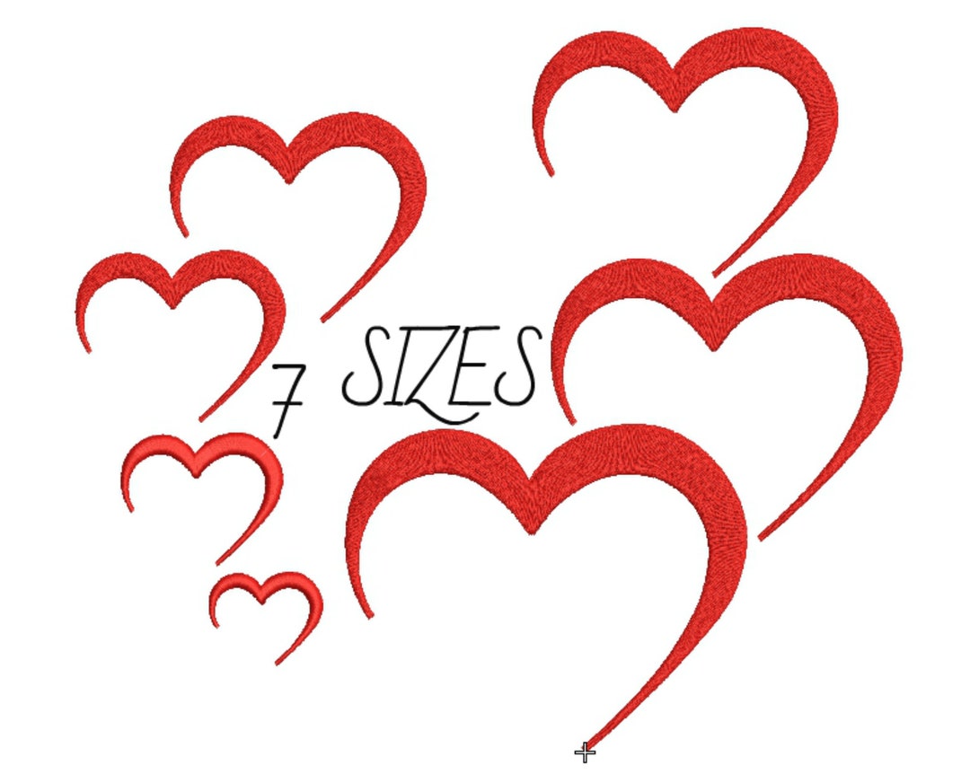 Amour Machine Embroidery Design Heart Embroidery Designs Love Heart ...