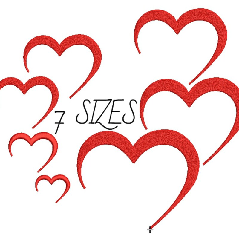Heart Embroidery Designs - Etsy