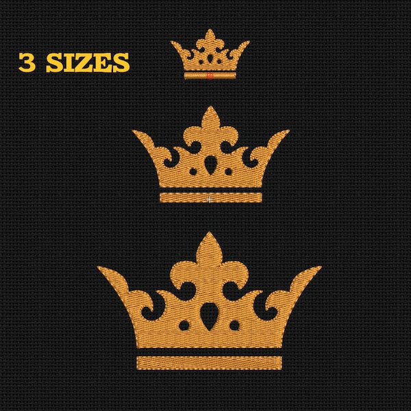 Crown Embroidery Pattern - Etsy
