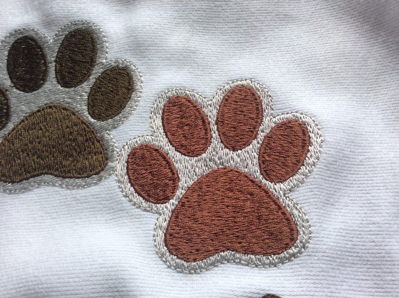 Embroidery Design Paw Print Machine Embroidery Design Dog Paw ...
