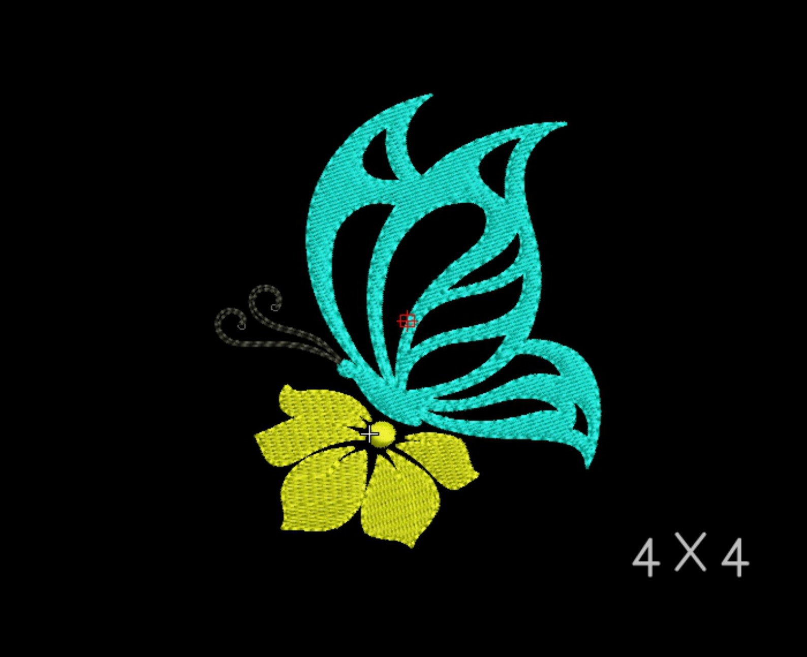 Butterfly Embroidery Design Animal Machine Embroidery - Etsy