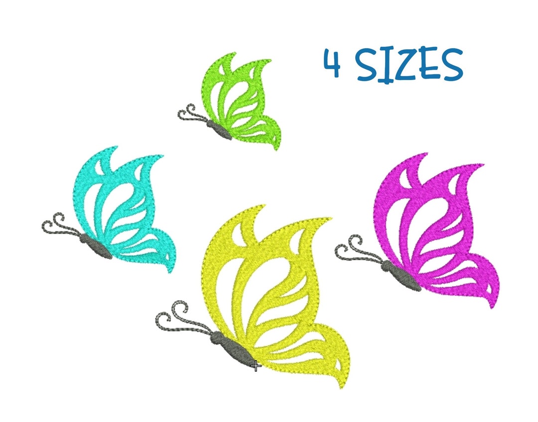 Lite Butterfly Embroidery Design Butterfly Side Machine Embroidery ...