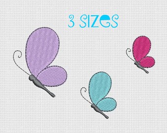Butterflies Machine Embroidery Design Butterfly Mini | Etsy