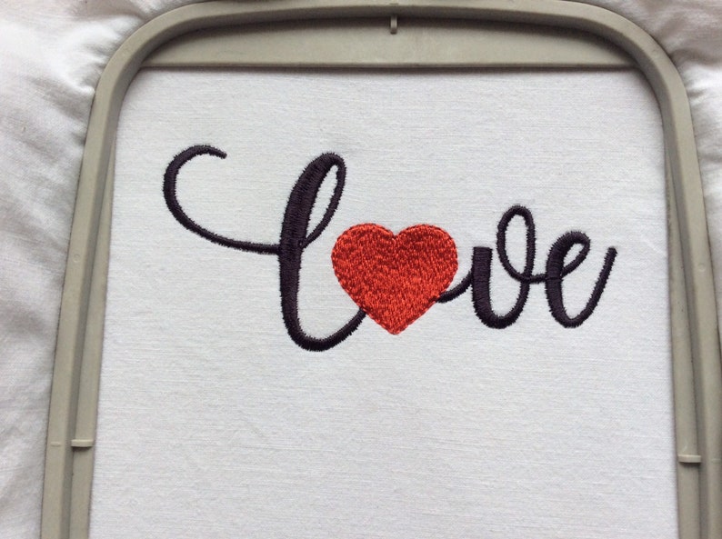 Amour Machine Embroidery Design Heart Embroidery Designs Love - Etsy