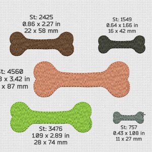 Bone Embroidery Design Dog Bones Machine Embroidery Designs Bone ...