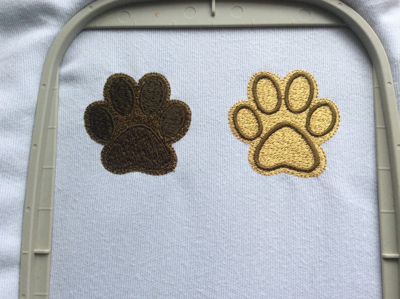 Embroidery Design Paw Print Machine Embroidery Designs Dog Paw - Etsy