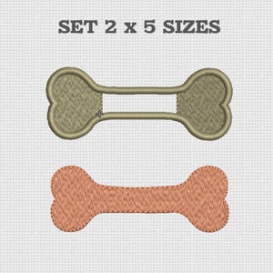 SET Bone Embroidery Design Dog Bones Machine Embroidery Designs Bone ...