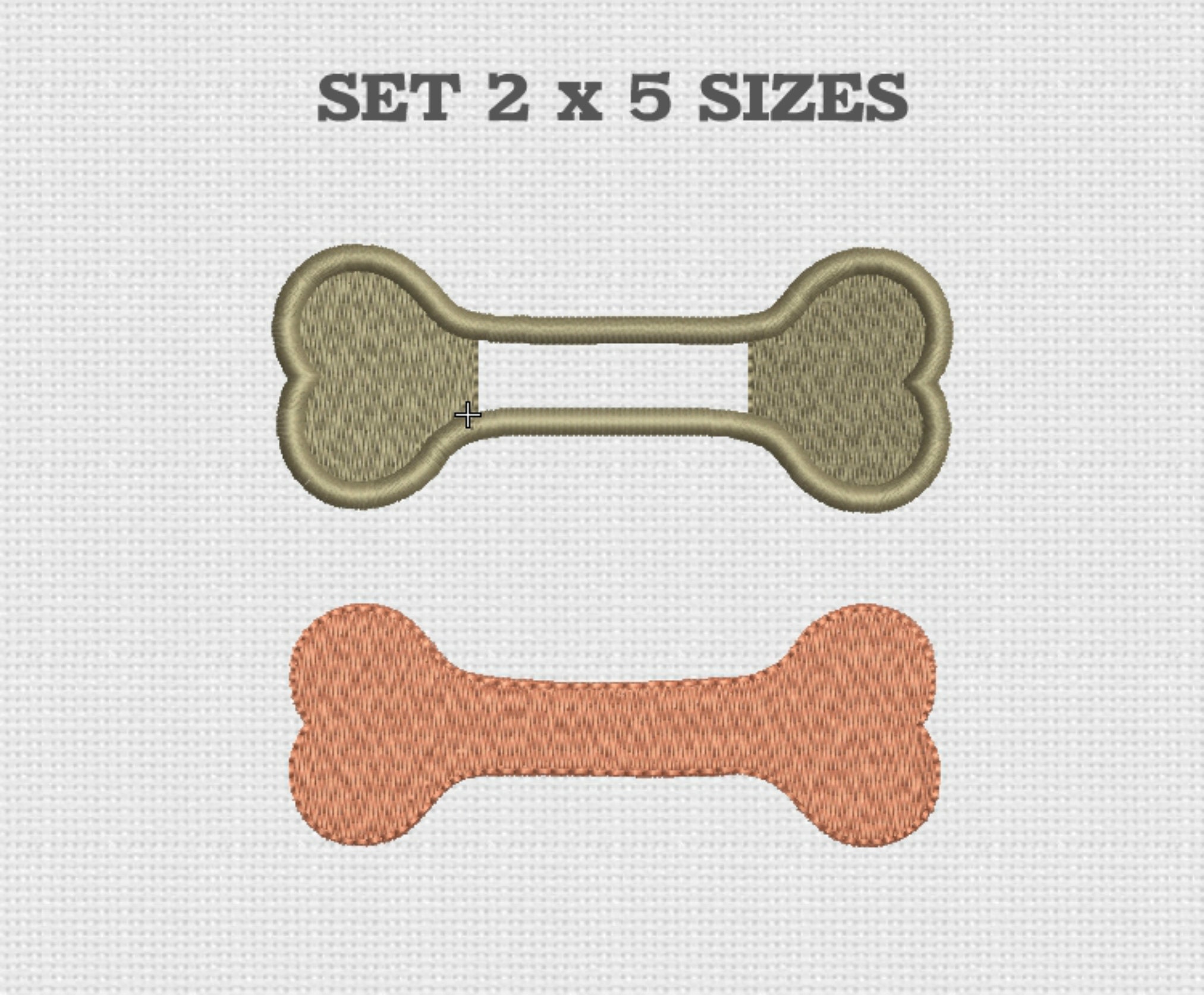 SET Bone Embroidery Design Dog Bones Machine Embroidery - Etsy