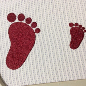 Foot Print Machine Embroidery Design Foot Print Baby Embroidery Designs ...