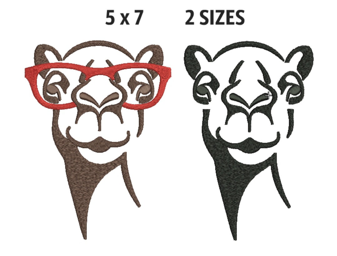 Camel Embroidery Design Camel With Glasses Machine Embroidery Designs ...