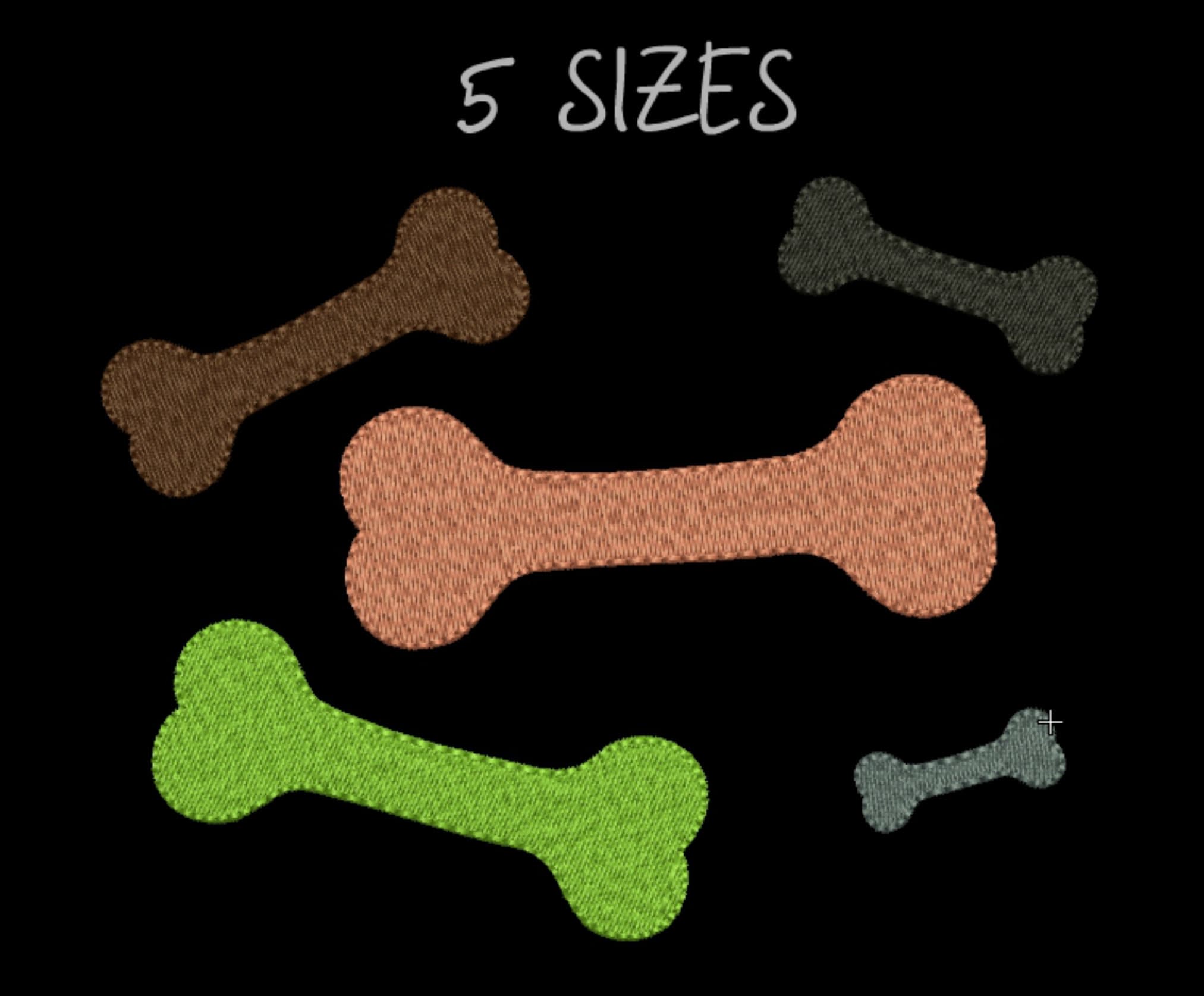 Bone Embroidery Design Dog Bones Machine Embroidery Designs - Etsy ...