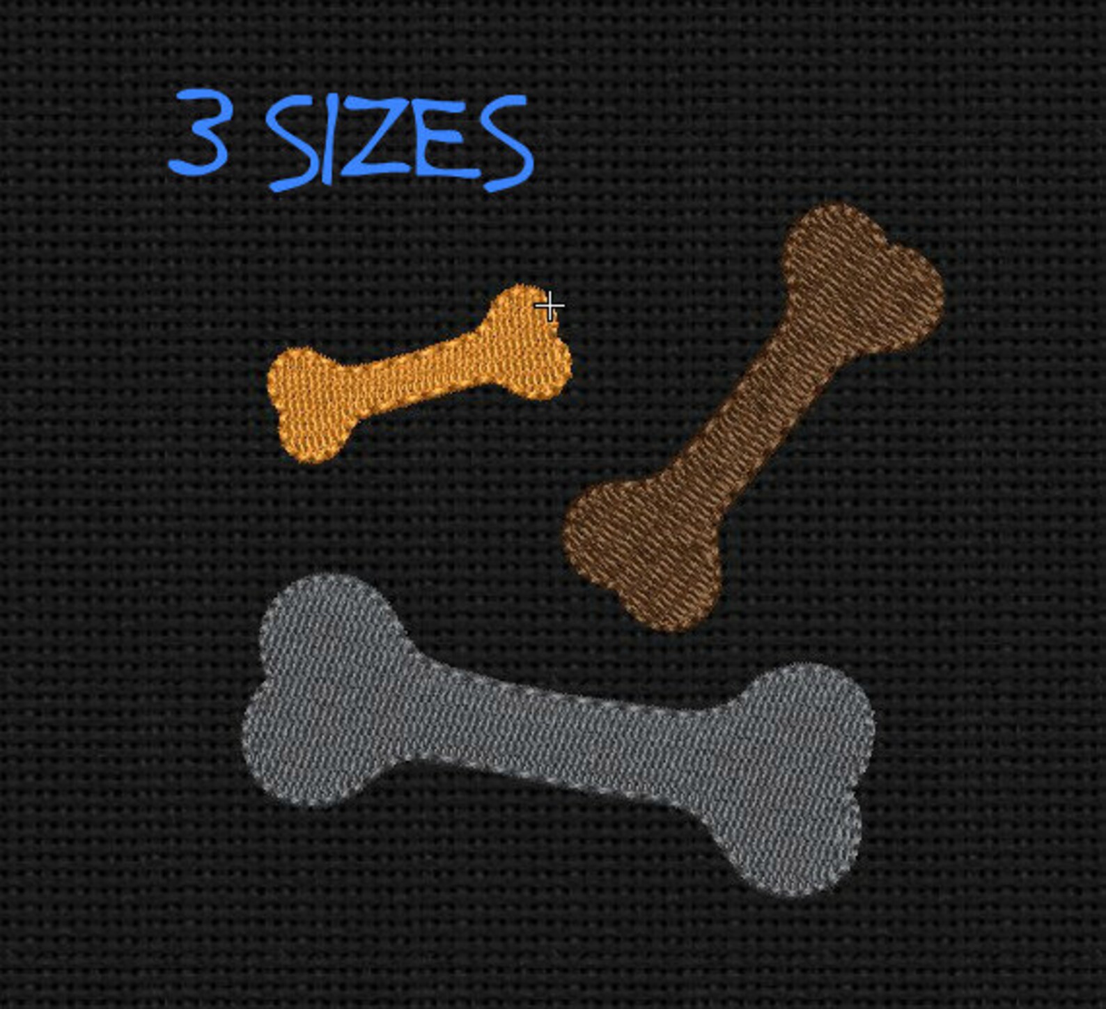 Bone Embroidery Design Bone Dog Machine Embroidery Bone - Etsy