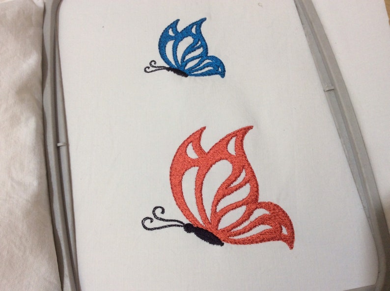 Lite Butterfly Embroidery Design Butterfly Side Machine - Etsy