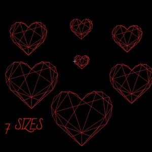 Amour Machine Embroidery Design Heart Line Embroidery Designs Love ...