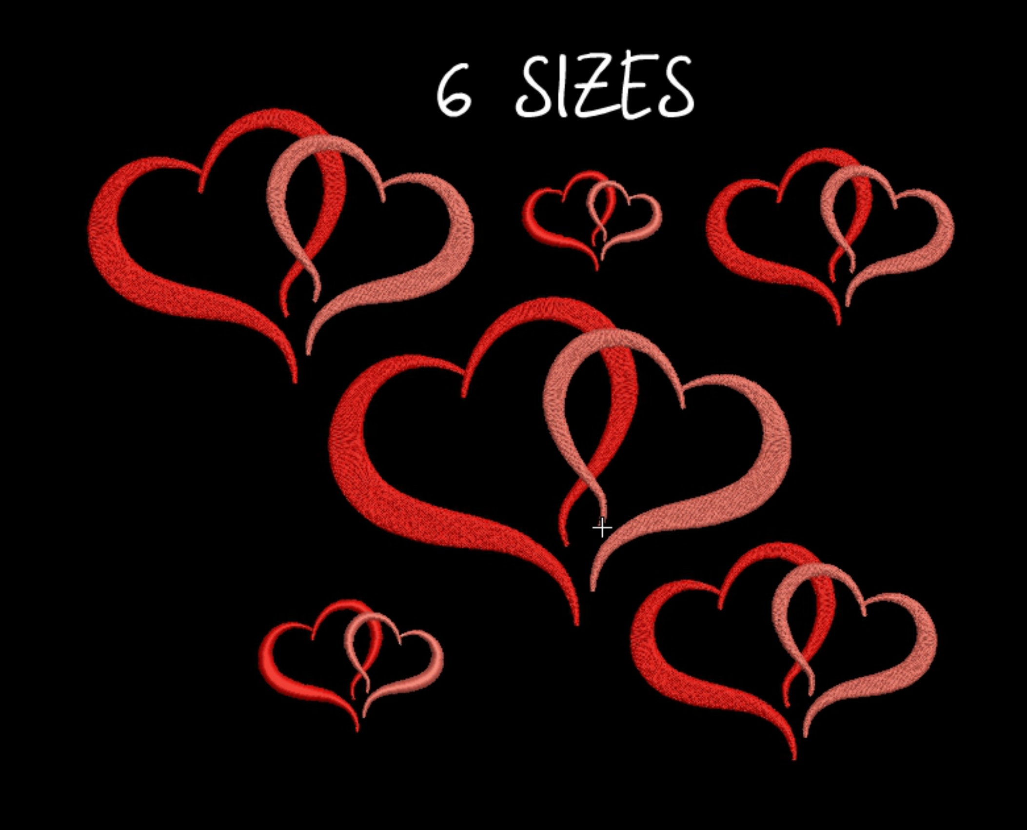 Amour Machine Embroidery Design Heart Embroidery Designs Love - Etsy