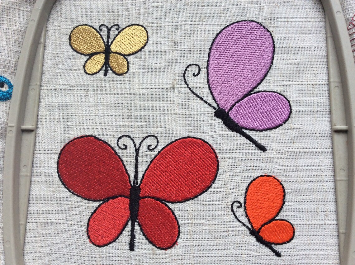 Machine Embroidery Design Butterfly Set Embroidery Designs - Etsy