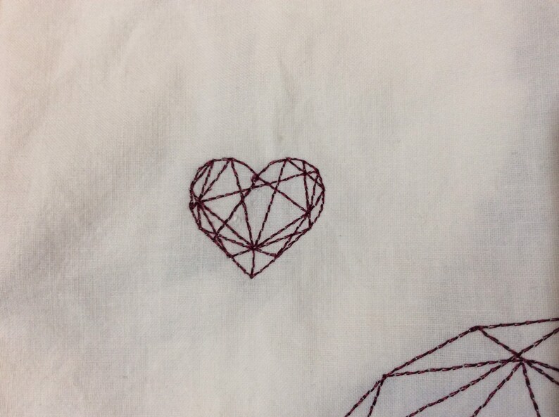 Amour Machine Embroidery Design Heart Line Embroidery Designs - Etsy