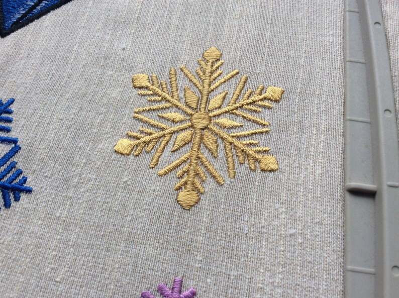 Snowflake Embroidery Design Snow Flake Machine Embroidery | Etsy