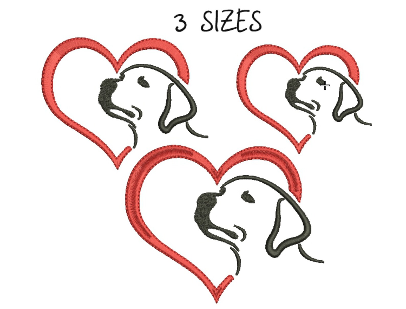 Labrador Embroidery Design Labrador Love Embroidery Designs - Etsy
