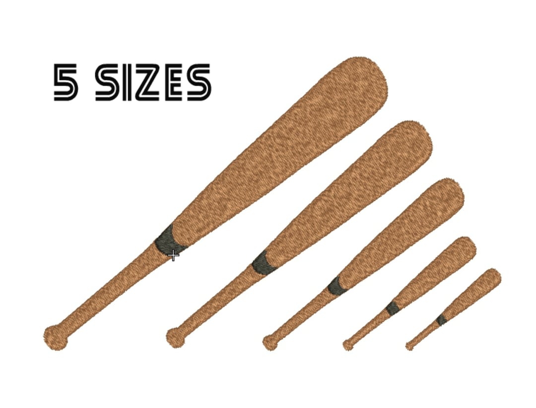 Baseball Bat Embroidery Design Mini Baseball Bat Sport Machine ...