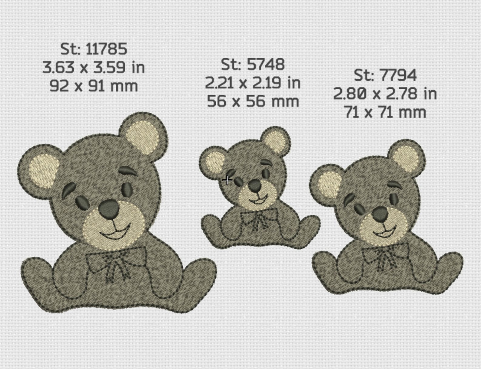 Teddy Bear Embroidery Design Animals Embroidery Designs Fox Embroidery ...