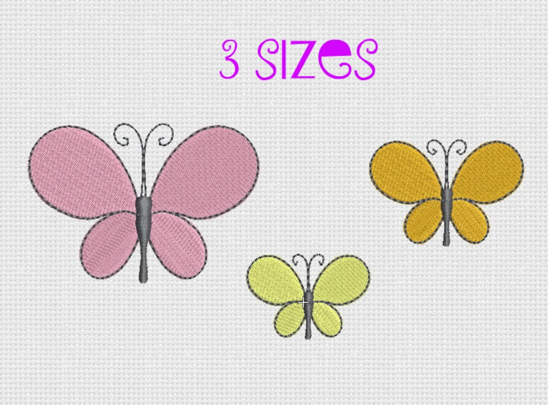 Small Butterfly Embroidery Design Butterflies Machine Embroidery ...