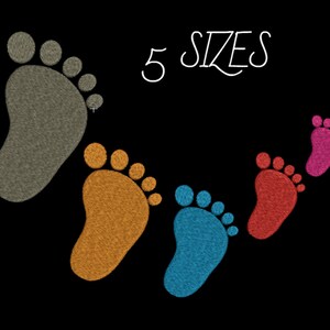 Foot Print Machine Embroidery Design Foot Print Baby Embroidery Designs ...