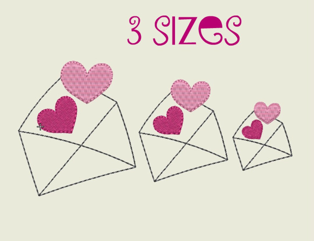 Mini Heart Embroidery Design Romantic Machine Embroidery Designs Love ...