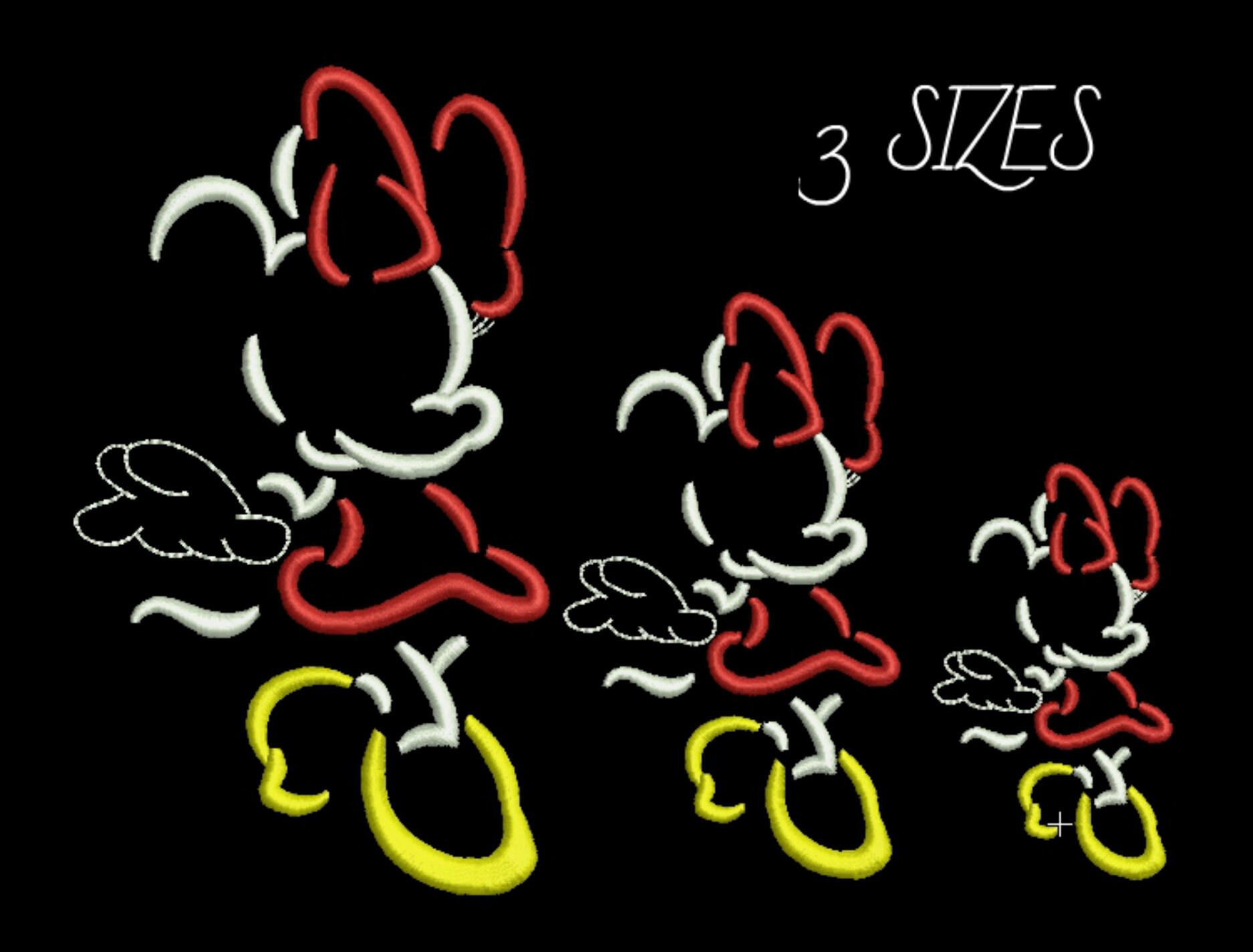 Mouse Machine Embroidery Designs Mouse Girl Embroidery Design - Etsy