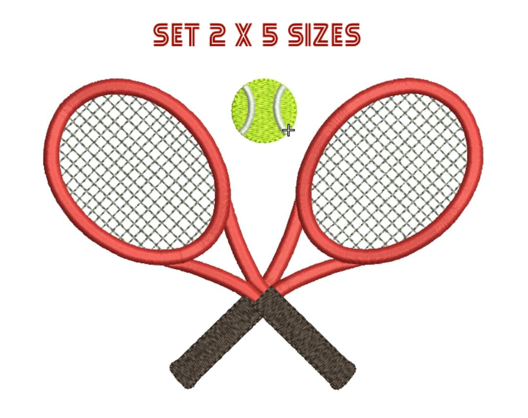 Mini Tennis Racket Embroidery Design Sport Machine Embroidery Design ...