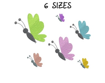 Butterflies Machine Embroidery Design Butterfly Mini | Etsy