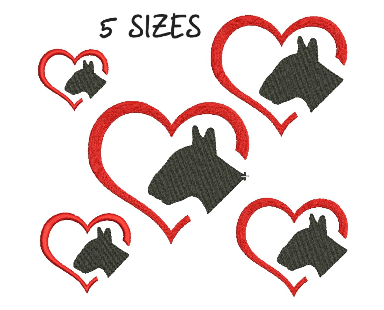 English Bull Terrier Embroidery Design Love Bull Terrier - Etsy