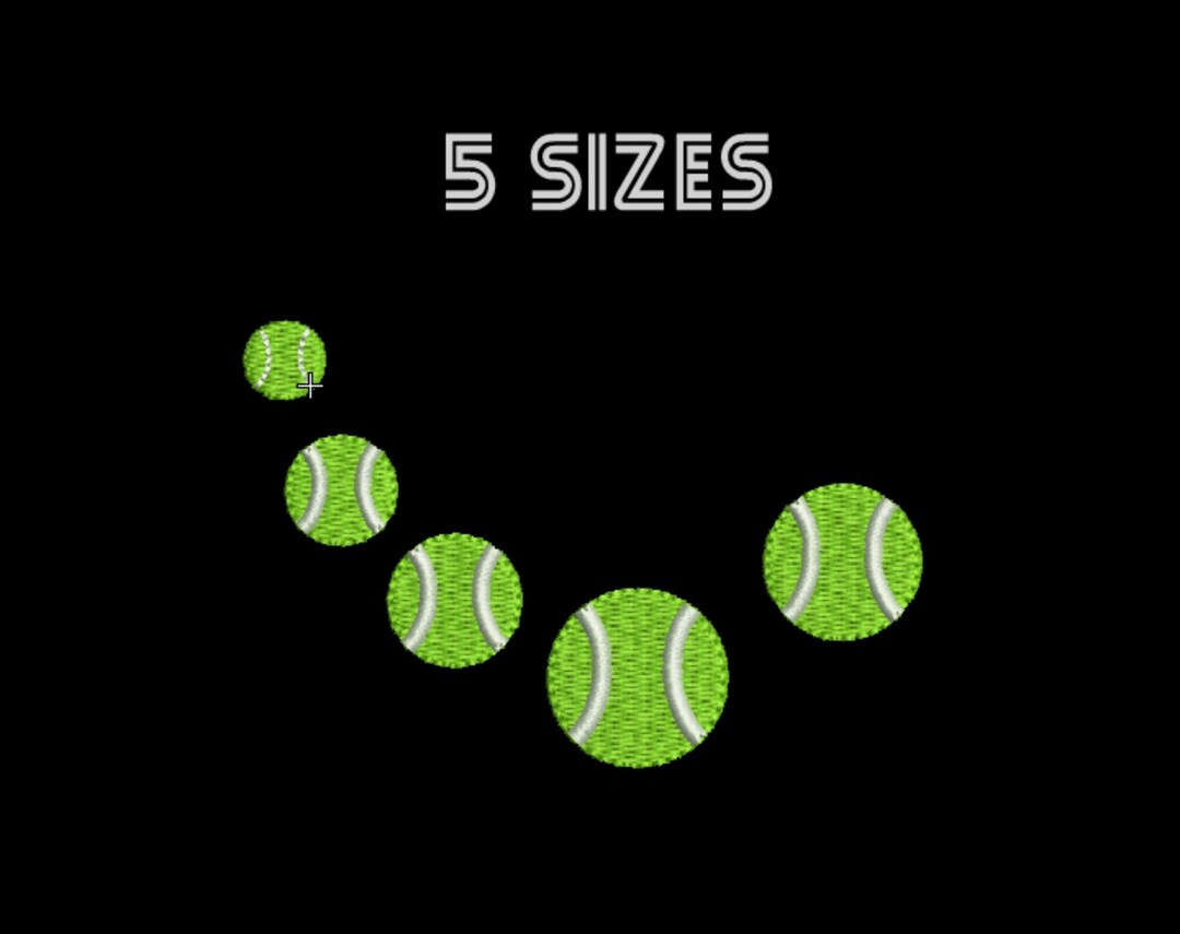Mini Tennis Ball Embroidery Design Sport Machine Embroidery Designs ...