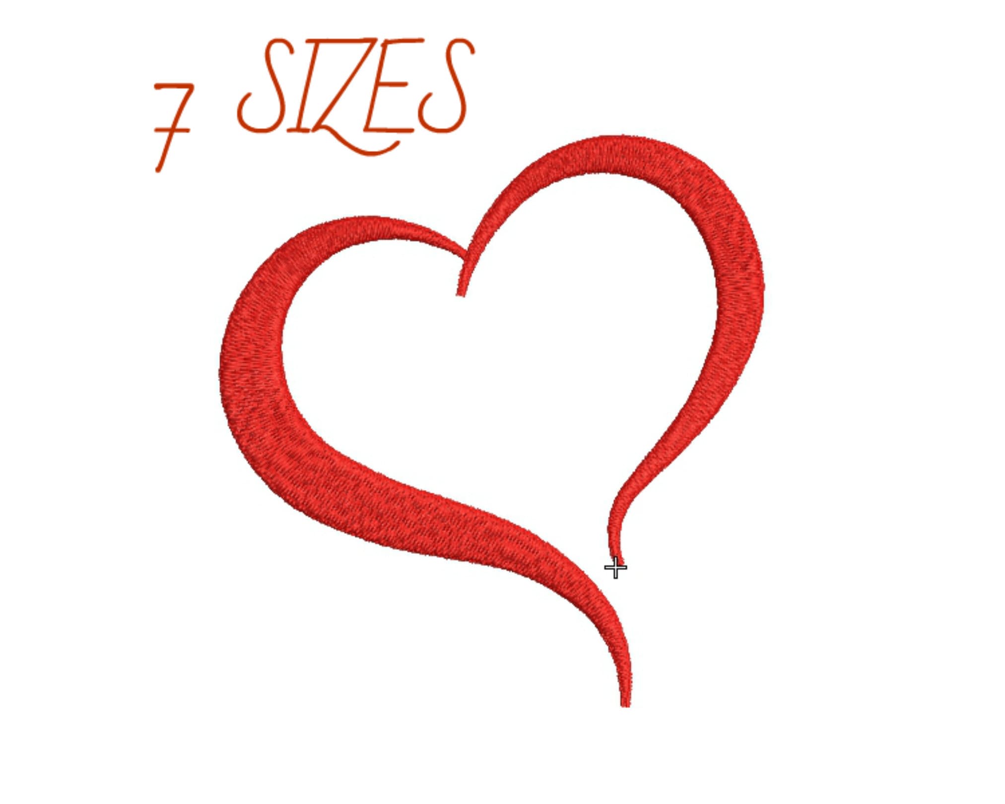 Liebe Herz Stickdatei Stickdatei herz Stickdatei herz - Etsy.de