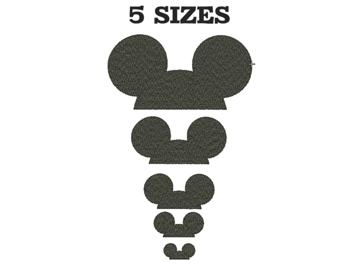 Embroidery Design Mouse Head Embroidery Designs Mouse Fill Head Machine ...