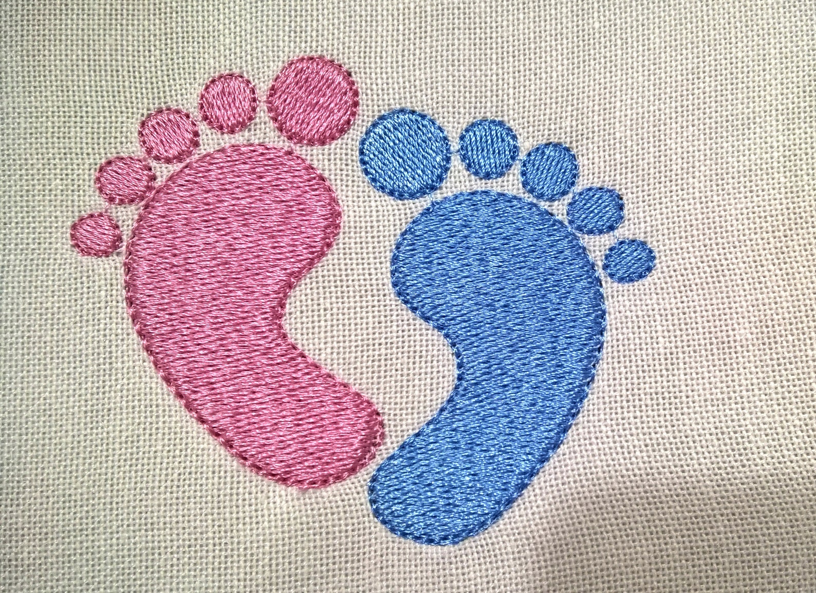 Machine Embroidery Design Foot Print Baby Machine Embroidery Foot Solid ...