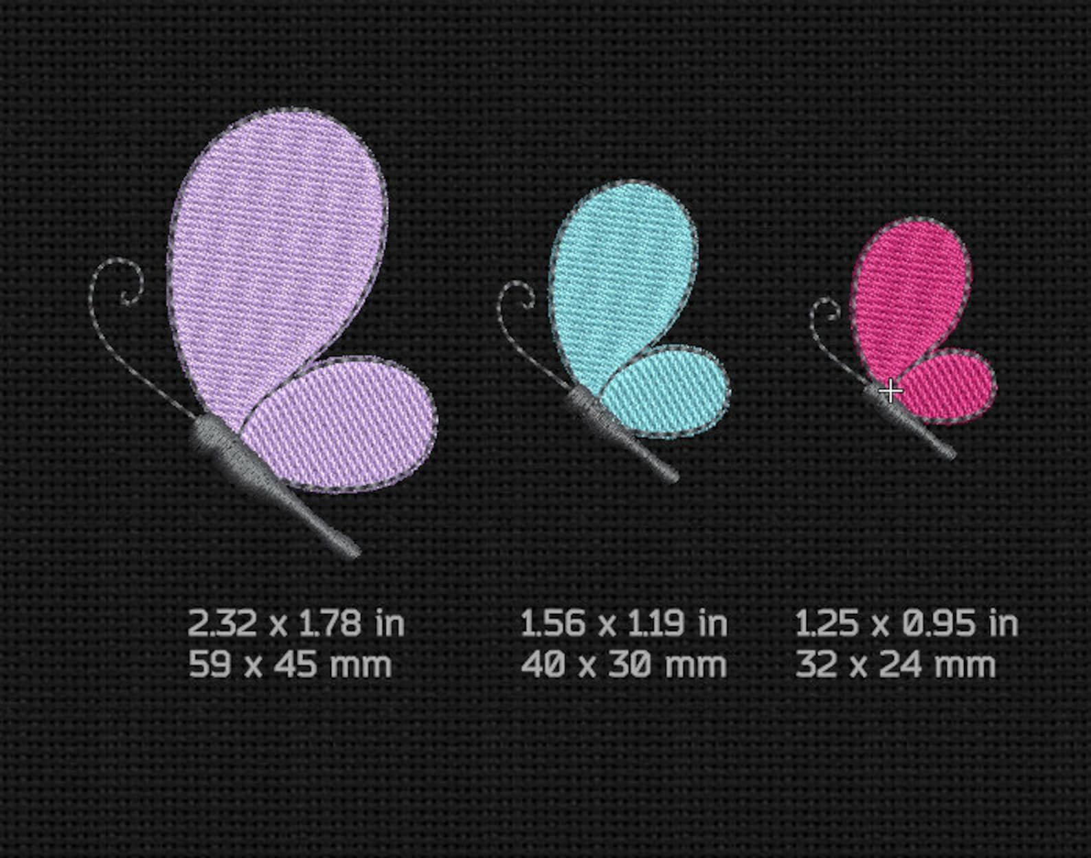 Machine Embroidery Design Butterfly Set Embroidery Designs - Etsy