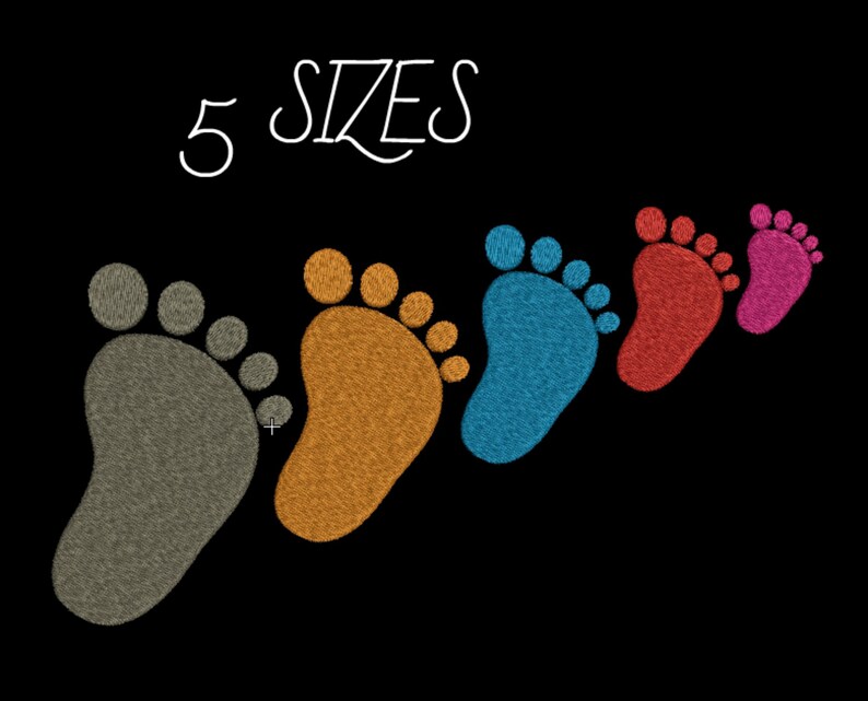 Foot Print Machine Embroidery Design Foot Print Baby Embroidery Designs ...