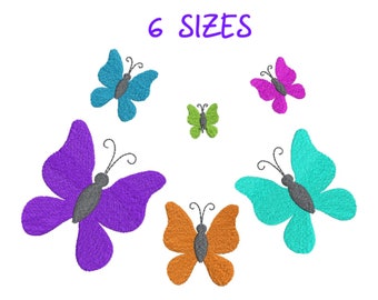 Butterflies Machine Embroidery Design Butterfly Mini | Etsy