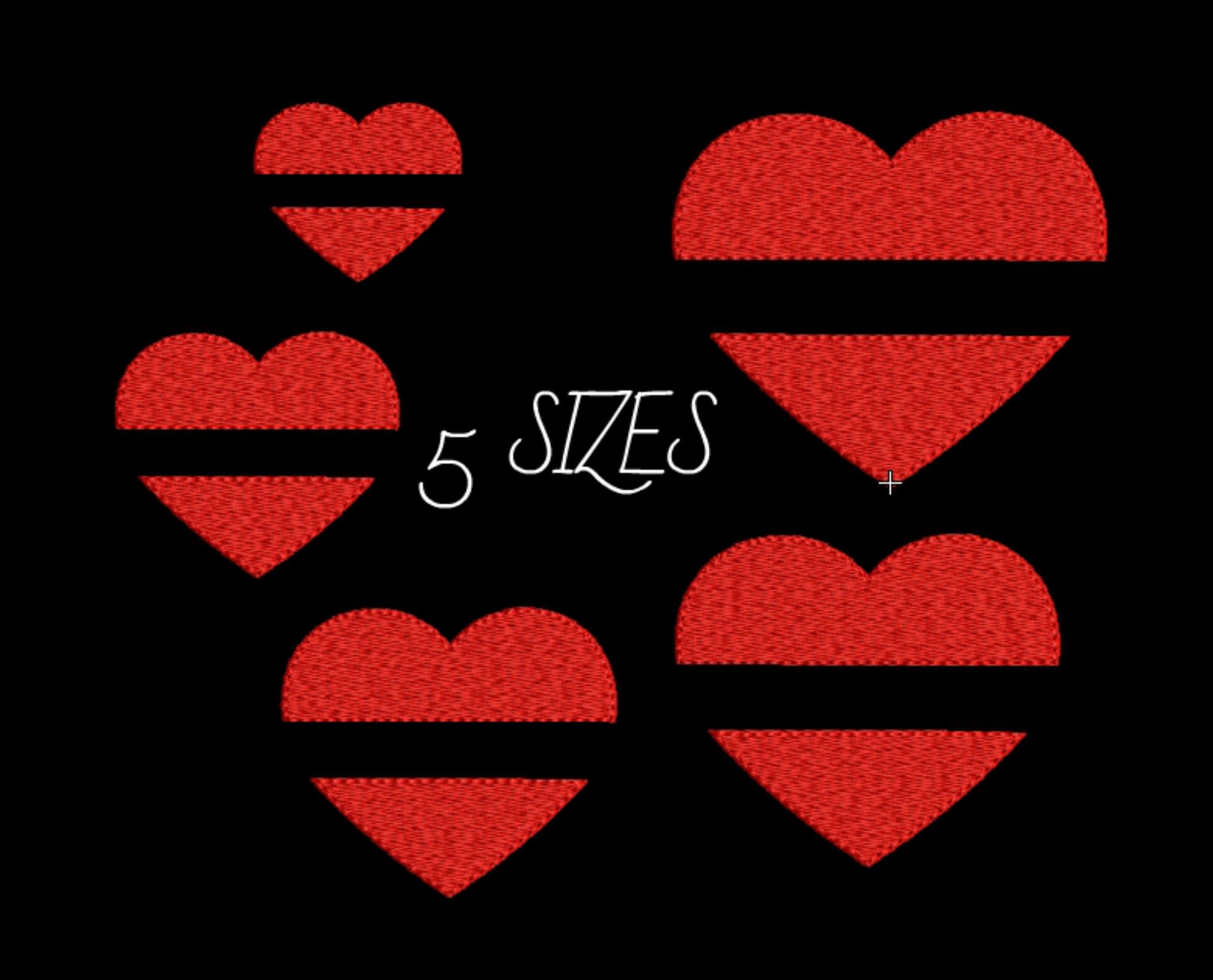 Amour Machine Embroidery Design Heart Split Embroidery Designs Love ...