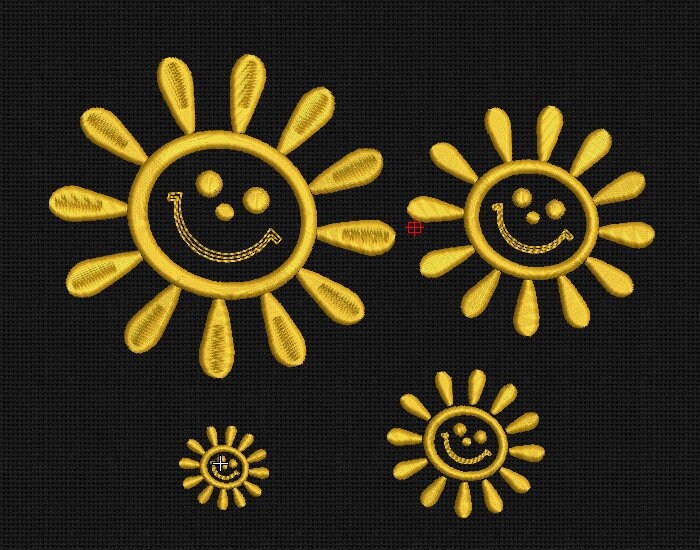 Embroidery Design Sun. Sunshine Design. Sun Pattern. Machine - Etsy