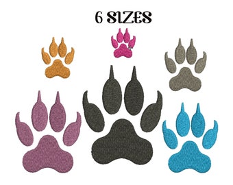 Dog Paw Print Embroidery Design Instant Download - Etsy