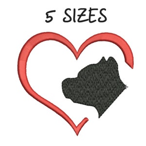 Pit Bull Embroidery Design Dog Pit Bull Embroidery Designs Love Dog ...