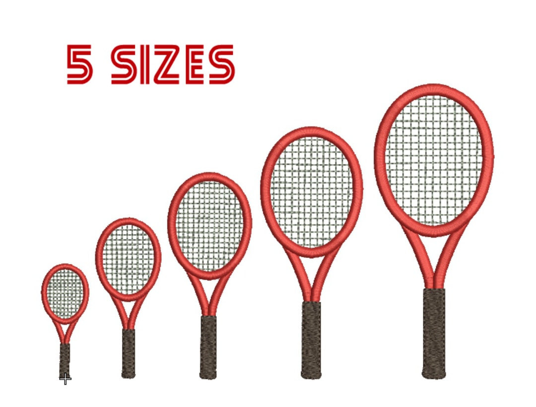 Tennis Racket Embroidery Design Racket Sport Machine Embroidery Design ...