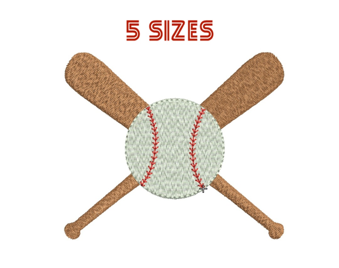 Baseball Embroidery Design Mini Baseball Bats Sport Machine Embroidery ...