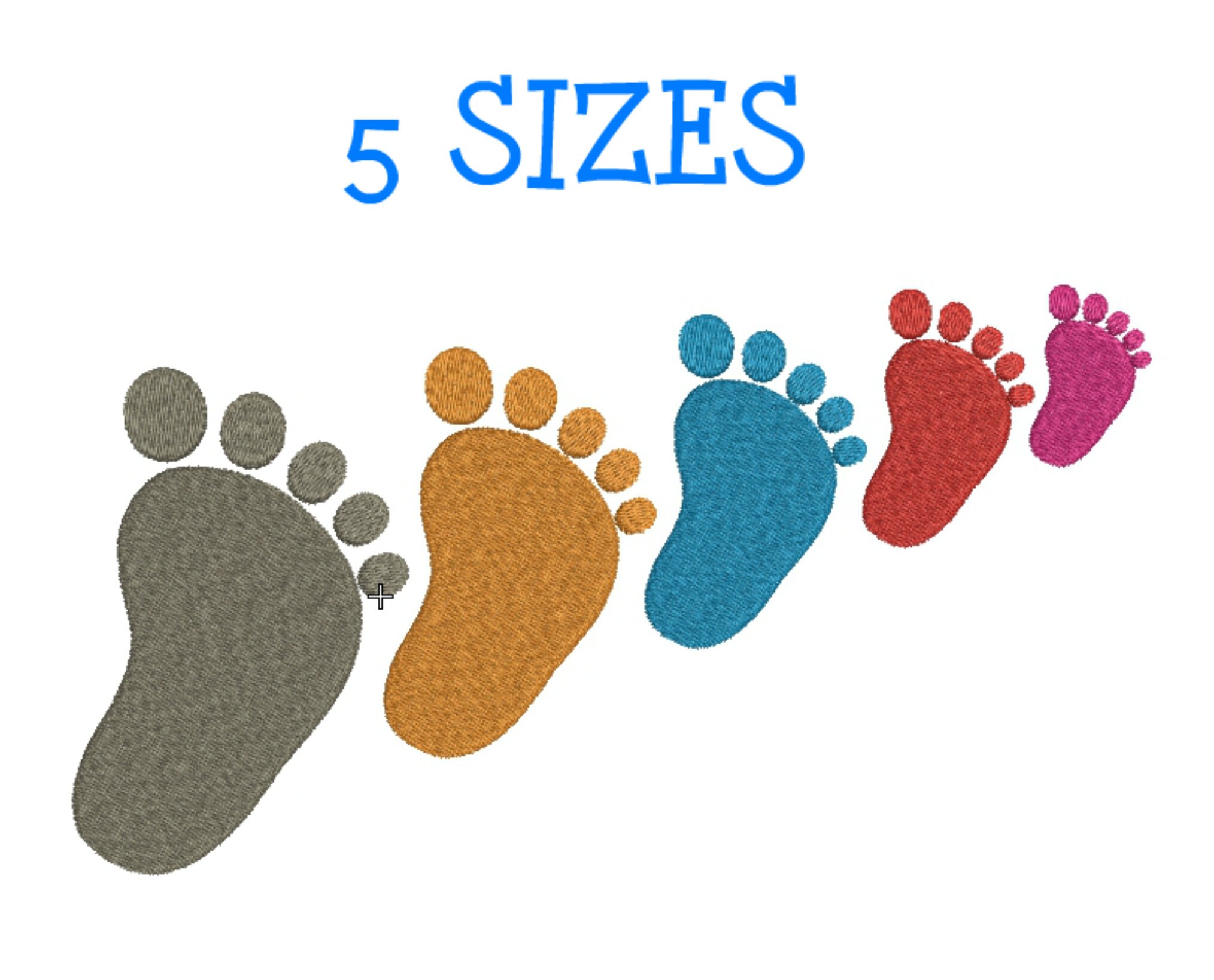 Foot Print Machine Embroidery Design Foot Print Baby Embroidery Designs ...