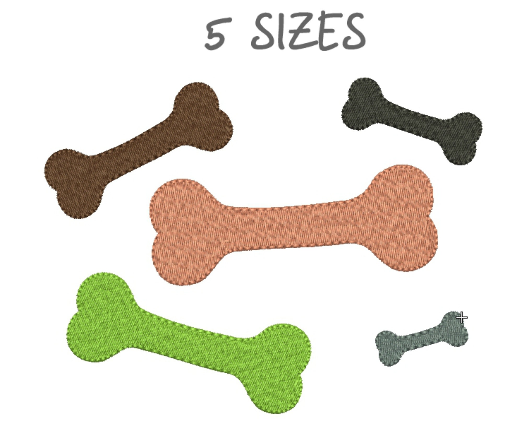 Bone Embroidery Design Dog Bones Machine Embroidery Designs | Etsy