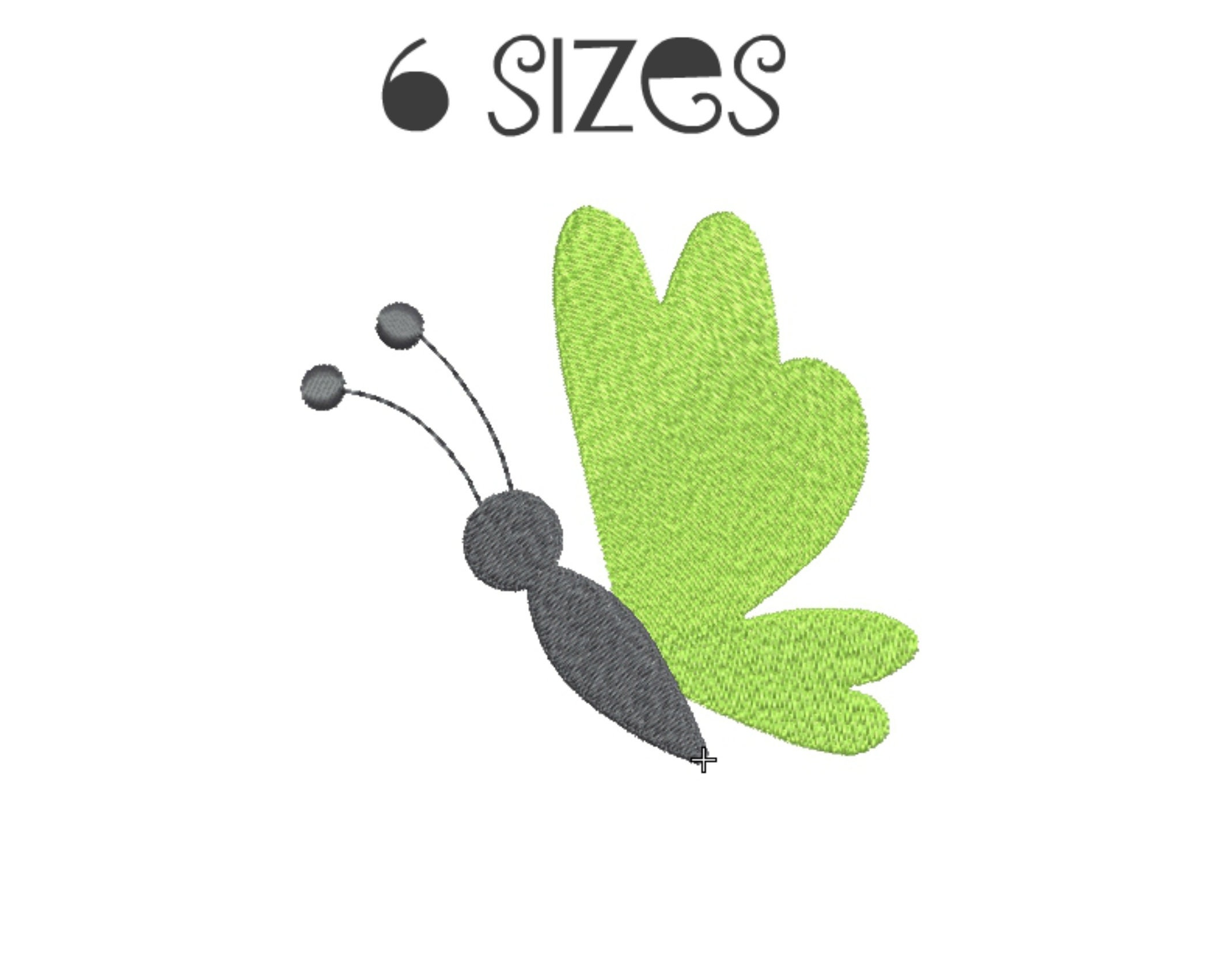 Butterfly Embroidery Design Butterfly Mini Machine Embroidery | Etsy