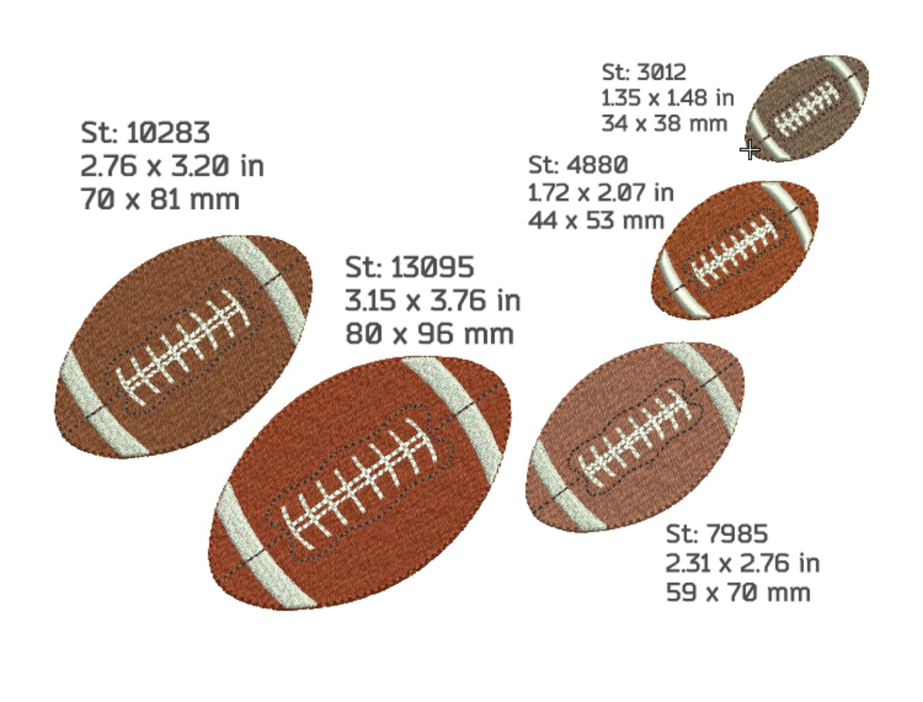 Football Embroidery Design Ball Sport Machine Embroidery Design ...