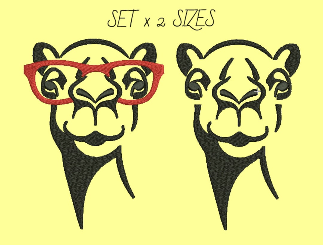 Camel Embroidery Design Camel With Glasses Machine Embroidery Designs ...